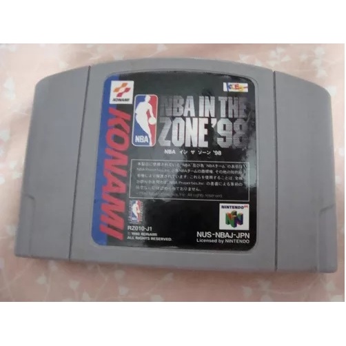 jogo n64 nba in the zone 98 original japones funciona n64 americano e ...