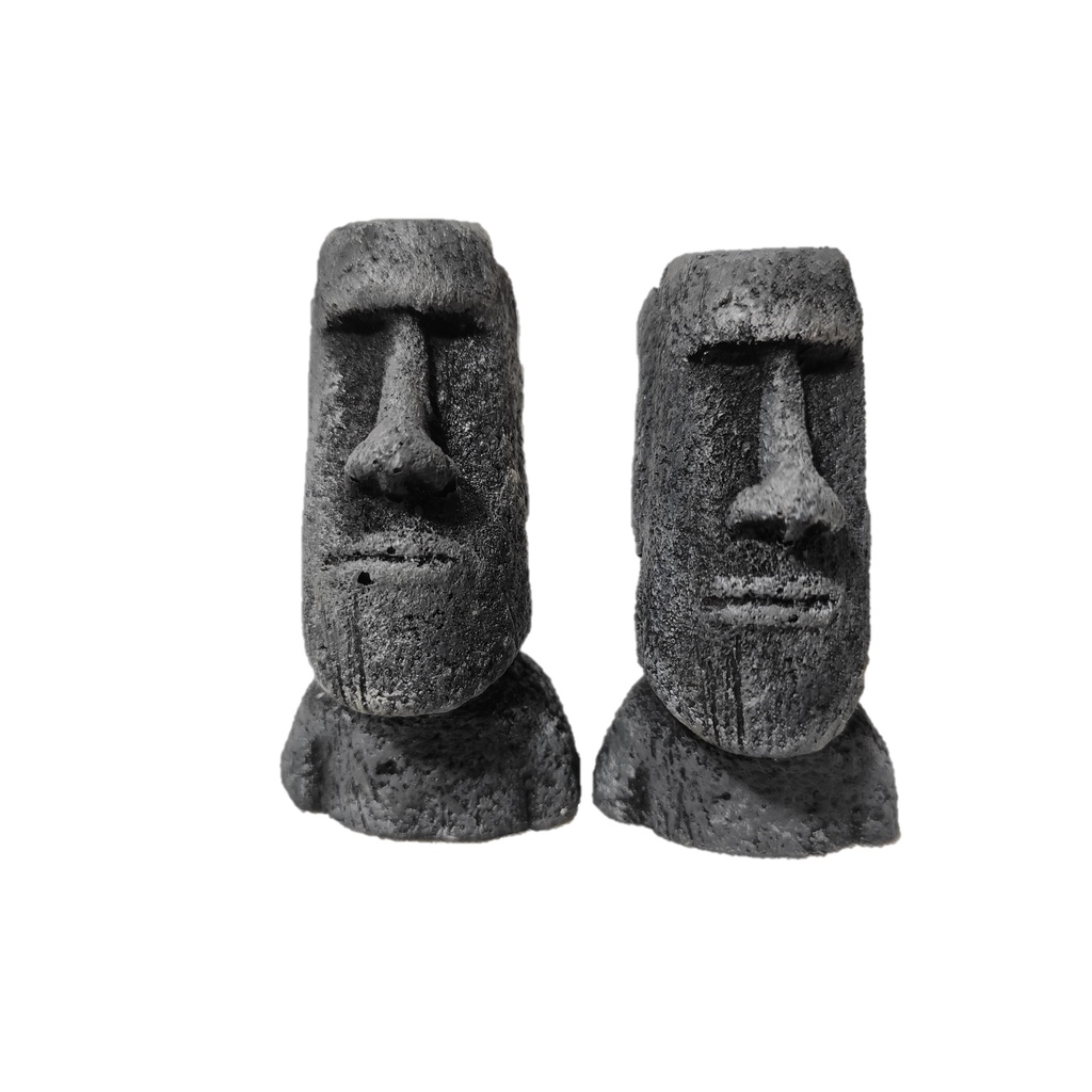 Cara de Pedra Meme Moai Ilha de Páscoa Estátua Decorativas em Resina 7 ...