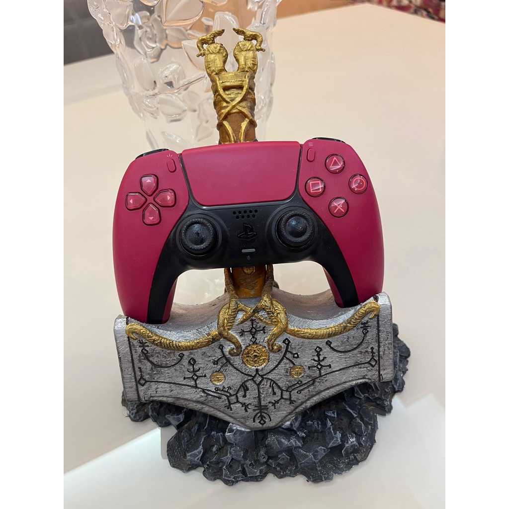 Suporte Mjolnir God of War Ragnarok para Controle Ps5 Ps4 Ps3 Xbox l Playstation 5 - Desconto no ...