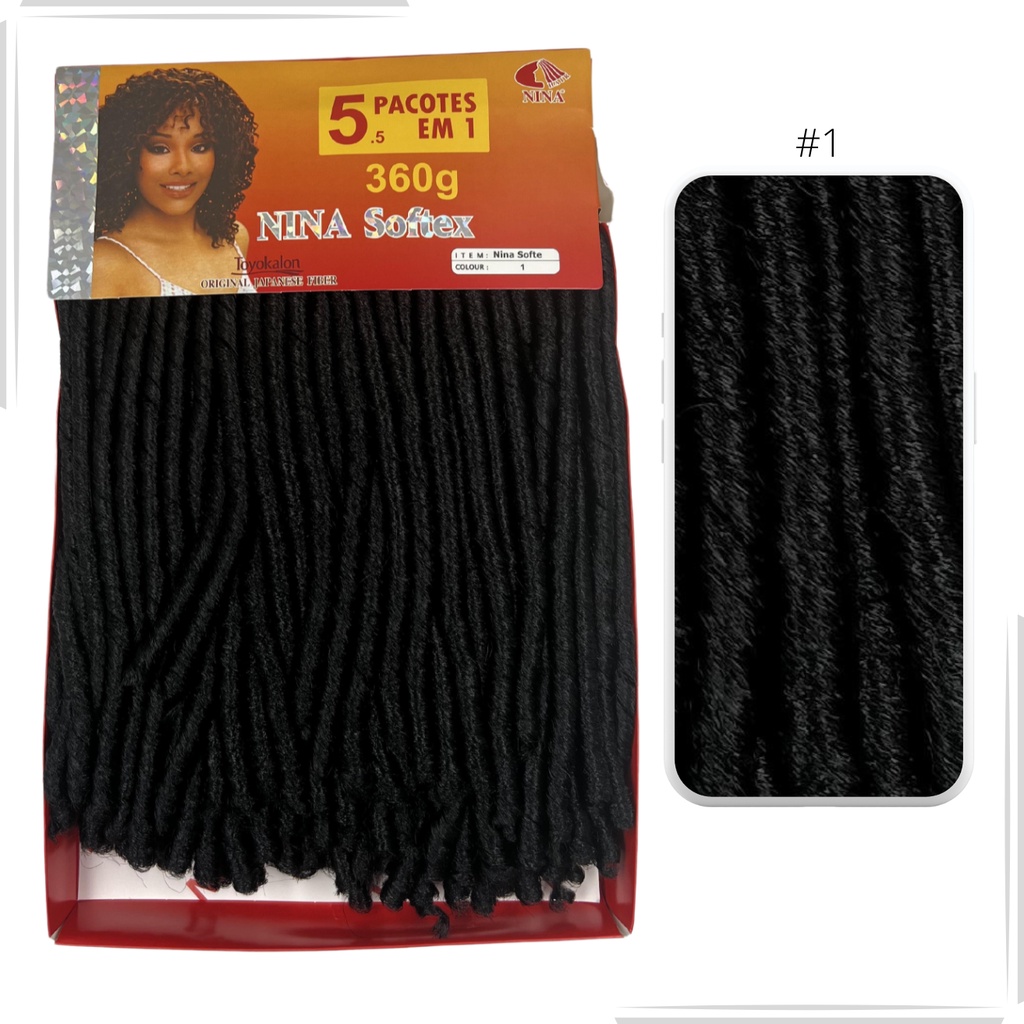 Cabelo Nina Softex Pacotão 360 Gr Original Crochet Braid | Shopee Brasil