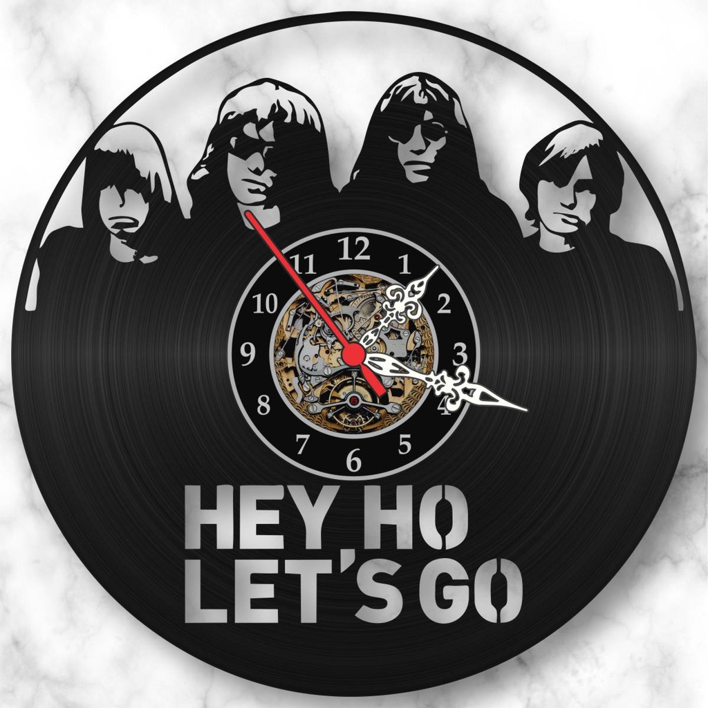 Relógio Ramones Hey Ho Lets Go Bandas Rock Punk Vinil Lp Promoção ...