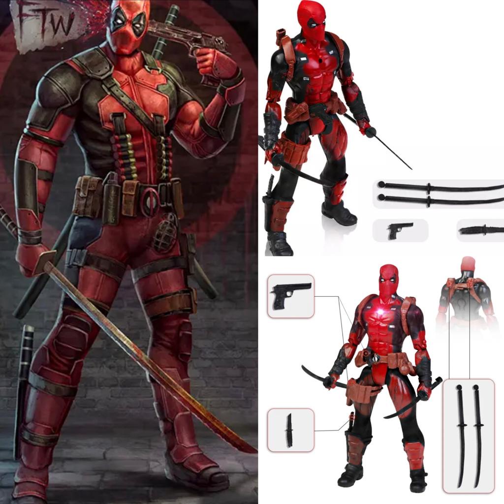 Deadpool Articulado com Armas | Shopee Brasil