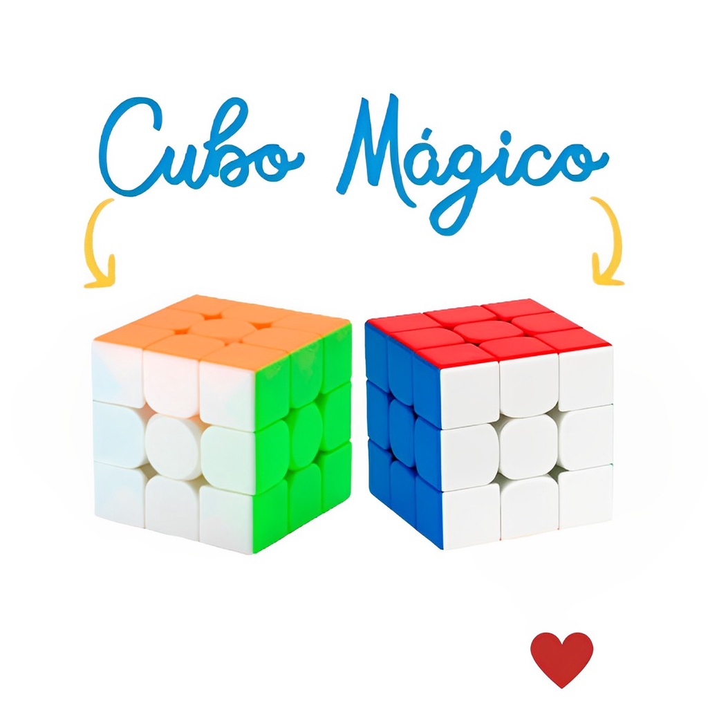 Cubo Mágico Profissional 3x3 Interativo Magic Cube Anti Stress (Sortido ...