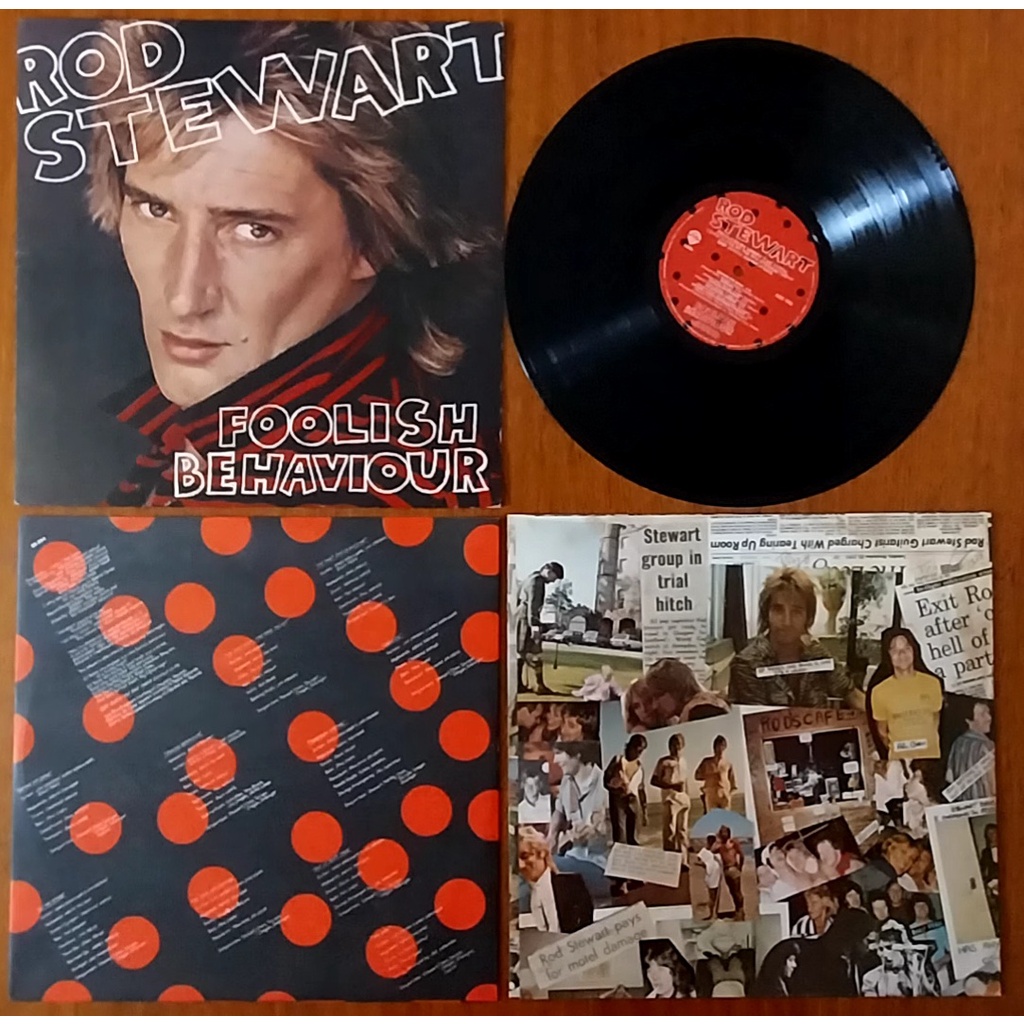 LP - ROD STEWART - FOOLISH BEHAVIOUR - 1980 - COM ENCARTE + POSTER ...