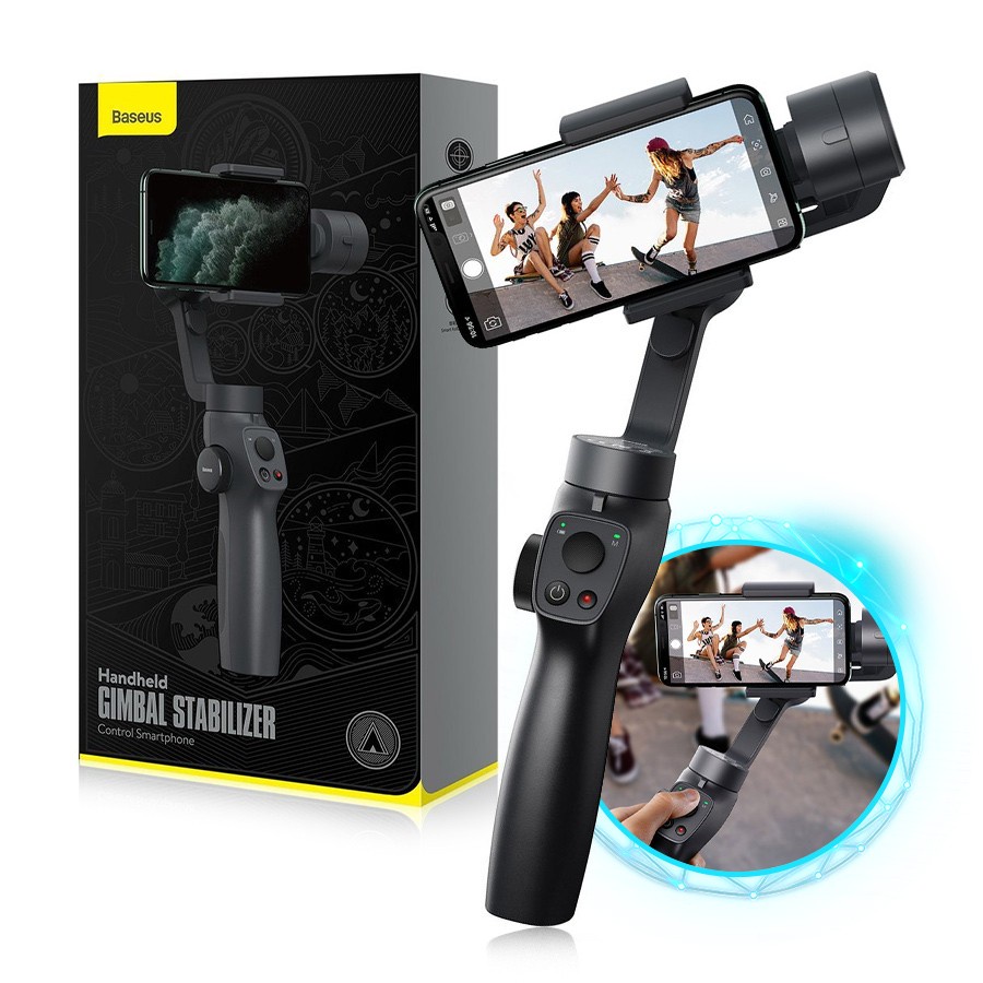 Estabilizador Gimbal Baseus Handheld Para Celulares 3 Eixos | Shopee Brasil
