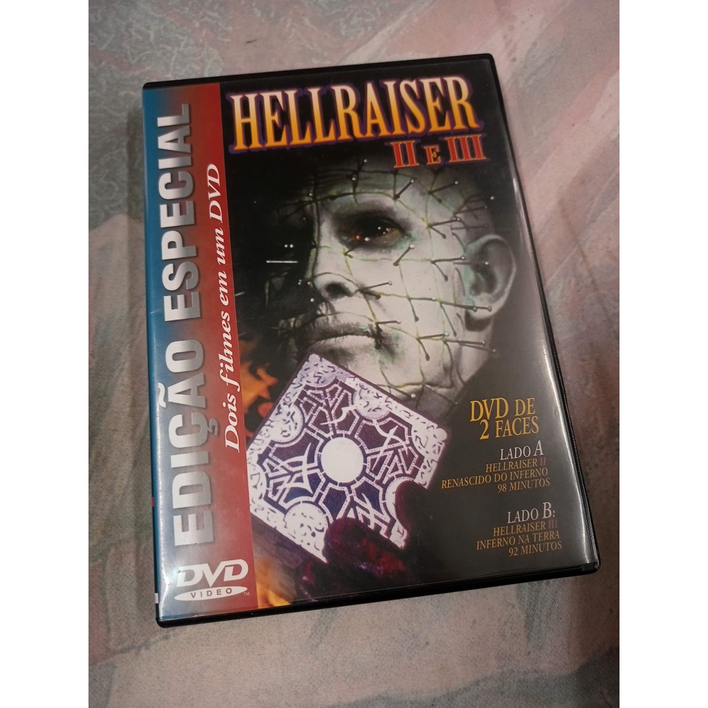 HELLRAISER 2 E 3 DVD DUAL LAYER HORROR TERROR CLIVE BARKER | Shopee Brasil
