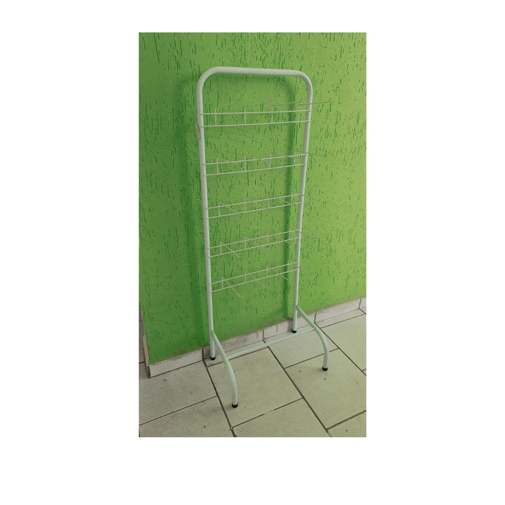 Expositor Display Aramado de Chão C/ 5 Gancheira para encartelados ...