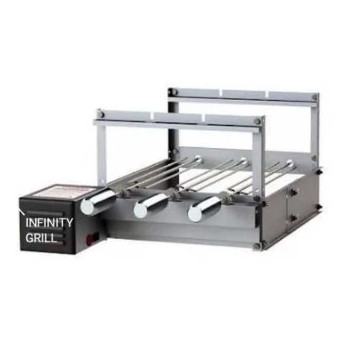 Churrasqueira Grill Giratório 3 Eespetos infinity grill | Shopee Brasil