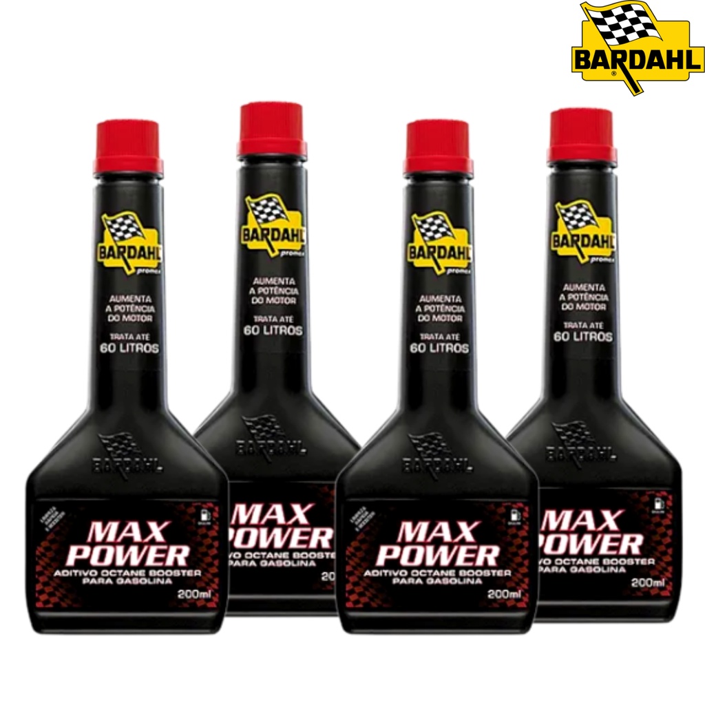 Kit 4 Aditivos de Gasolina Octane Booster Original Bardahl 200ml - ADITIVBARDGASOC-4x | Shopee ...