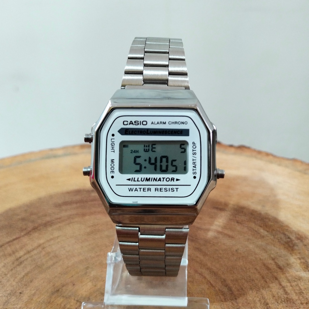 Relógio Cassio Retrô Digital Led Eletronico Vintage - Casio Mini Prata ...