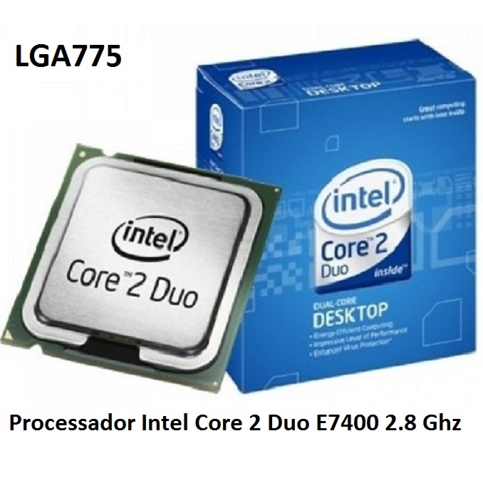 Processador Intel Core 2 Duo E7400 2.80ghz Lga775 Para Pcs | Shopee Brasil