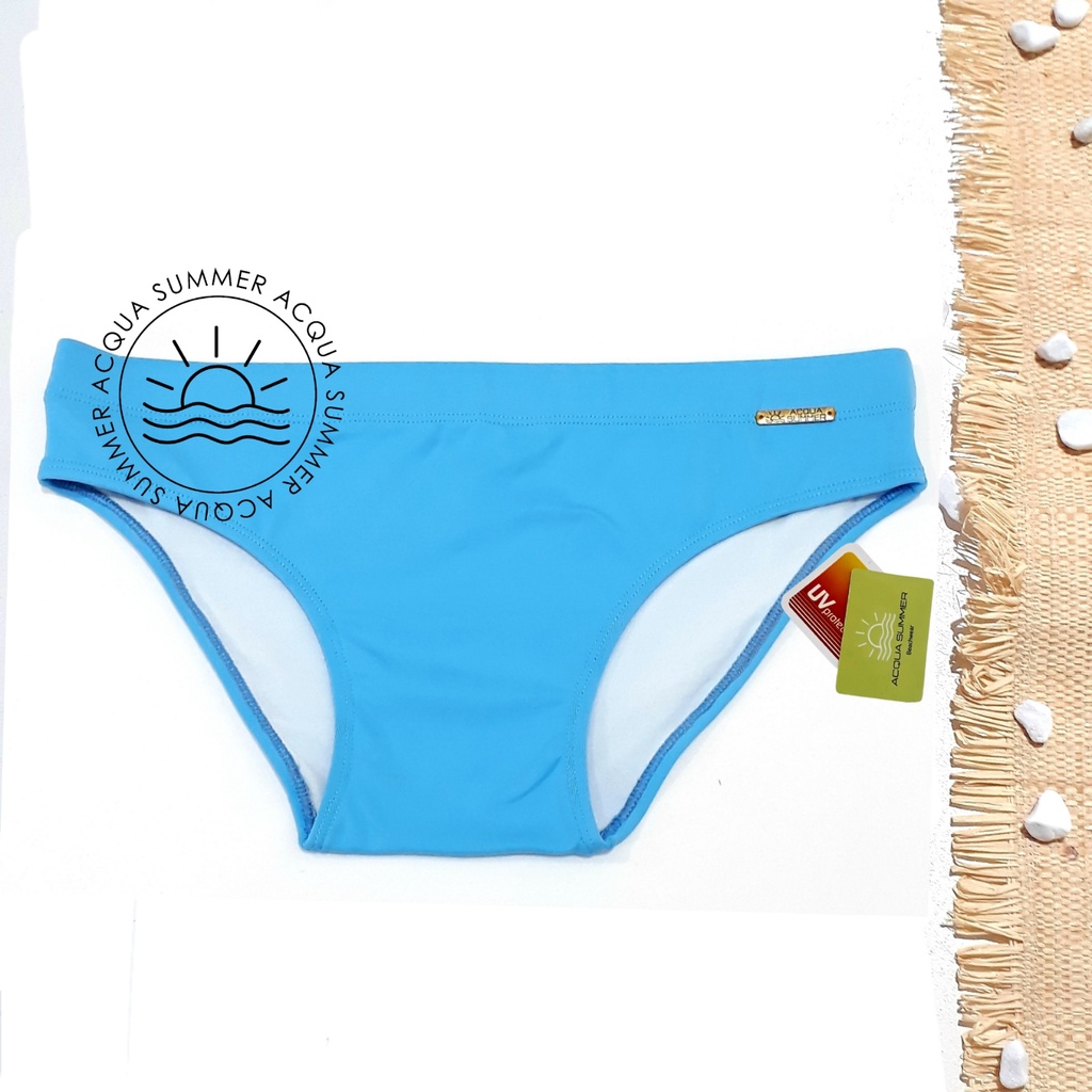 Sunga Slim Masculina Cavada Moda Praia Lateral 7cm/ Forrada FRENTE e ...