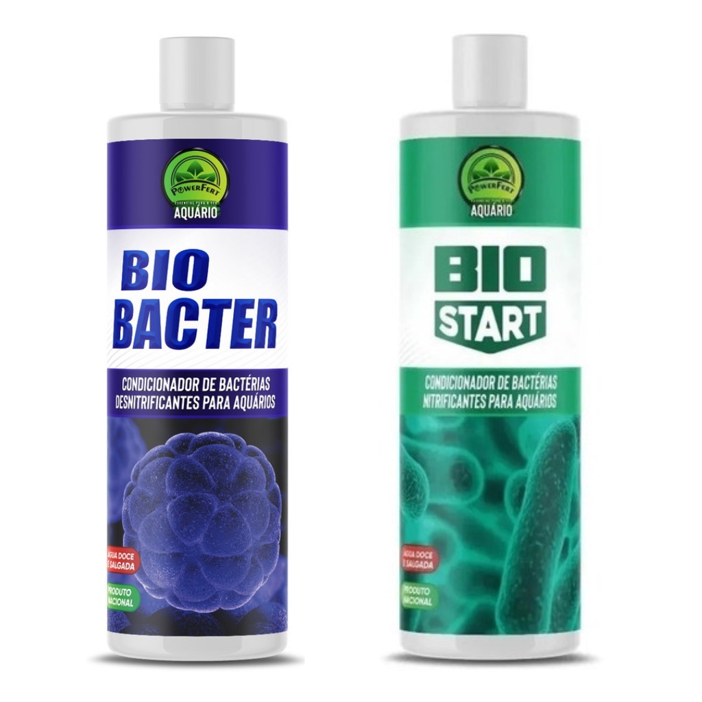 Kit Acelerador Biologico Powerfert Bio Start + Biobacter - 500ml Cada ...
