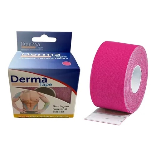 Fita Kinesio Bandagem Elastica Derma Tape 5 Mt - Rosa | Shopee Brasil