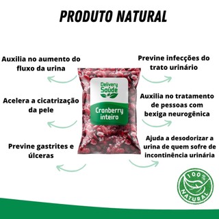 CRANBERRY INTEIRO 1KG COMBATE A INFECÇÃO URINÁRIA | Shopee Brasil