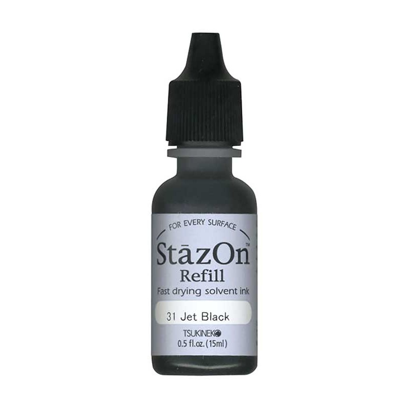 Tsukineko Stazon Refil para carimbeira Jet Black | Shopee Brasil