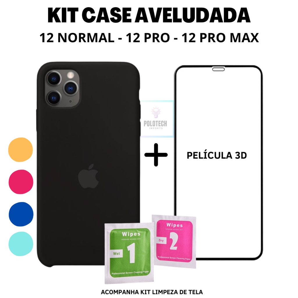 Capa Capinha IPhone 12, 12/12Pro, 12 Pro Max Premium Silicone ...