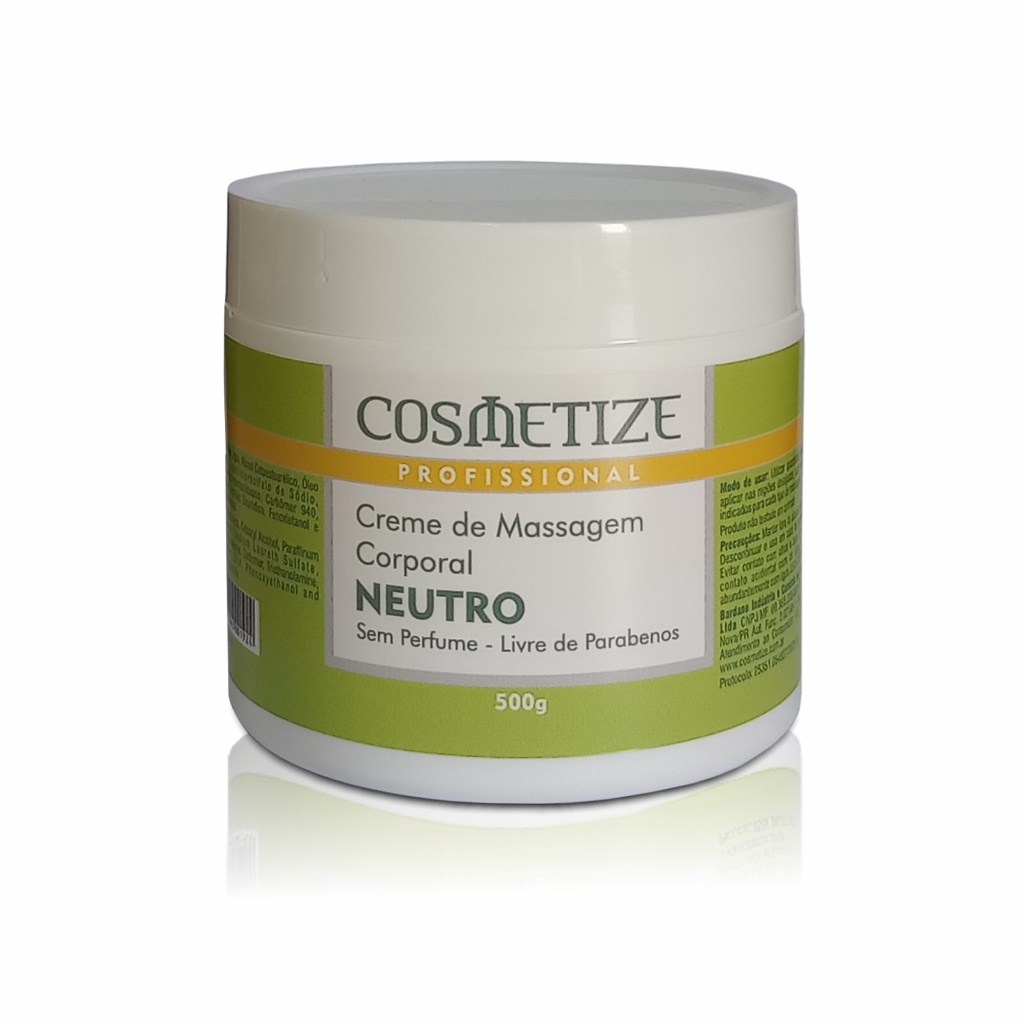 Creme de Massagem Corporal NEUTRO Cosmetize - 500g | Shopee Brasil