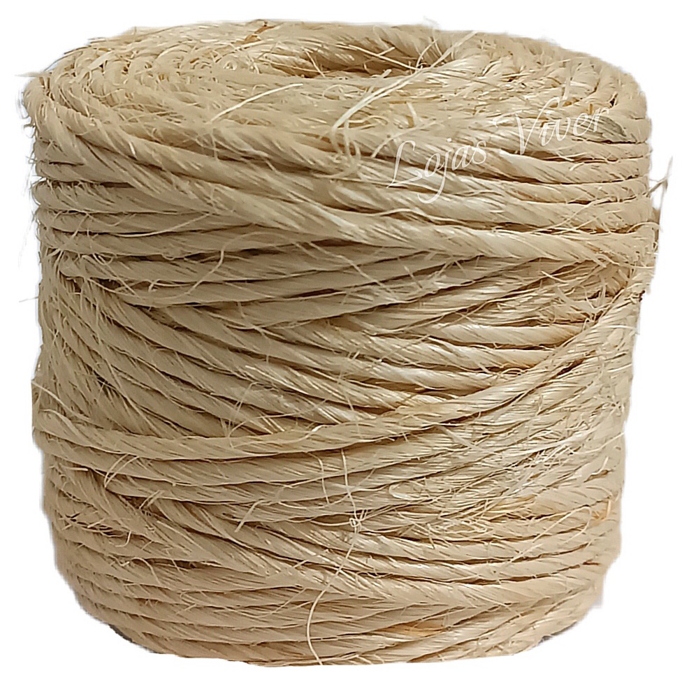 Fio de Sisal Natural 85 Metros - 300/1 | Shopee Brasil
