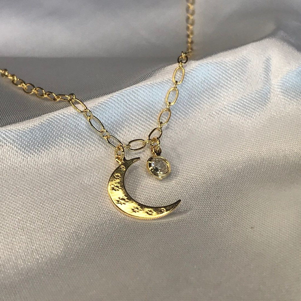 Colar Lua - Dourado | Shopee Brasil