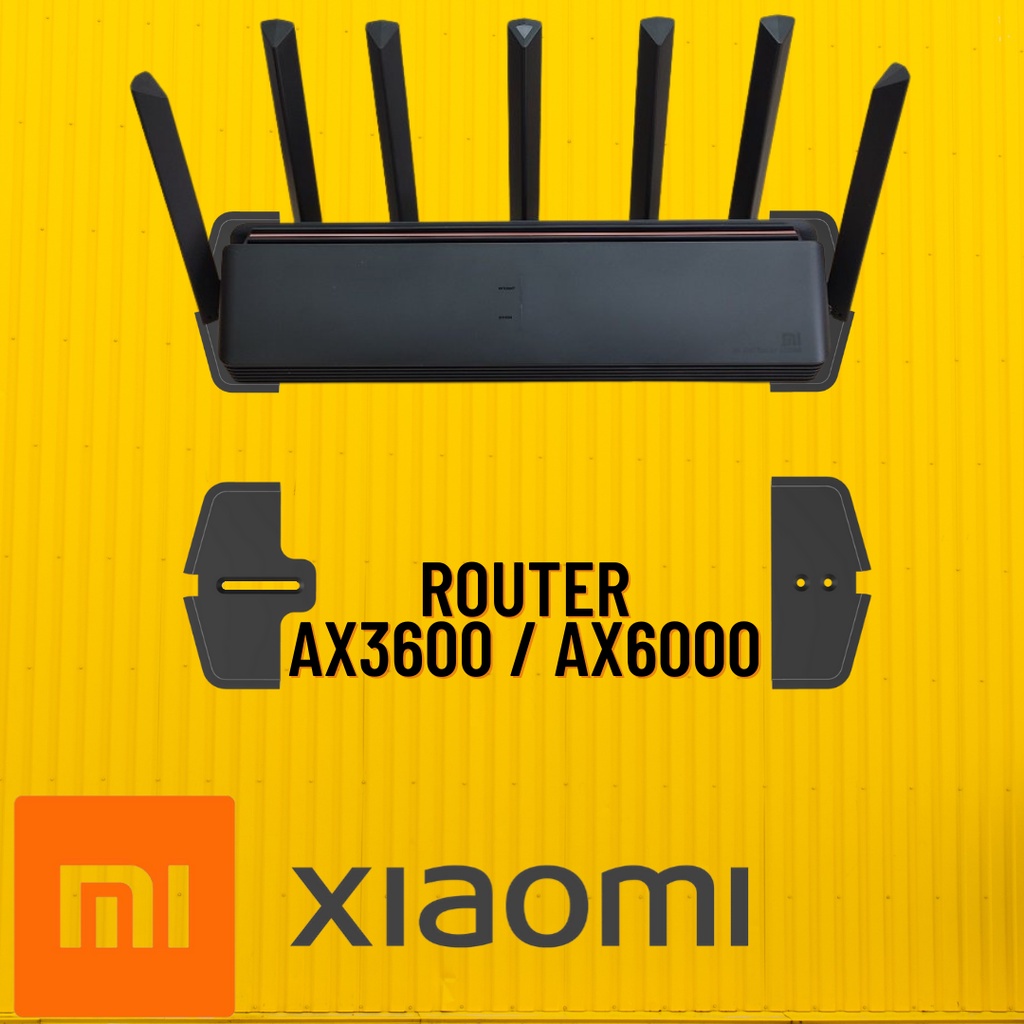 Suporte De Parede Roteador Receptor Wi-fi Xiaomi Ax3600/ax6000. | Shopee Brasil