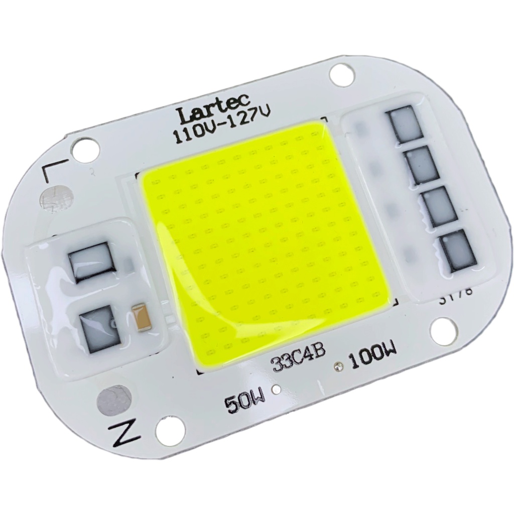 01 Chip Led 100w Sem Reator Luz Branco Frio 110v Ou 220v - Faz a Boa!