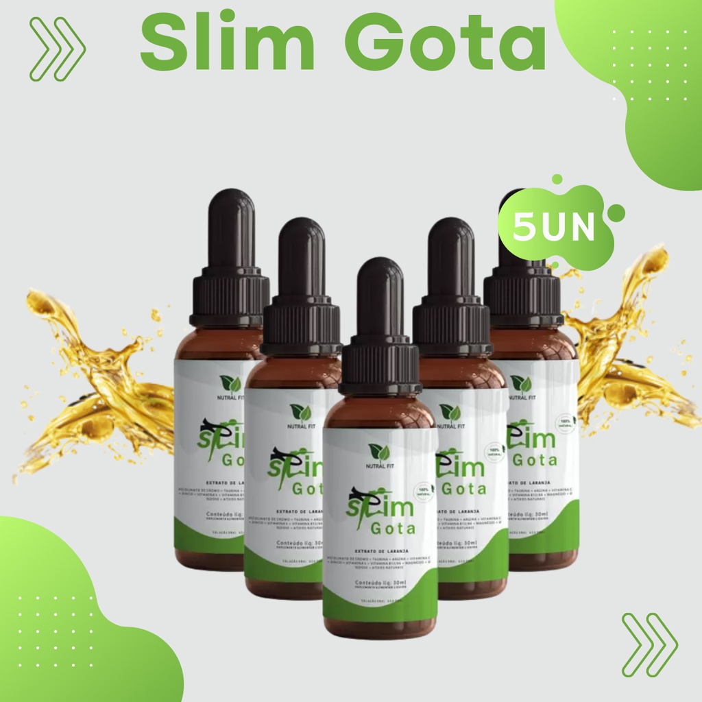 5 Slim Gotas Original 30Ml | Shopee Brasil