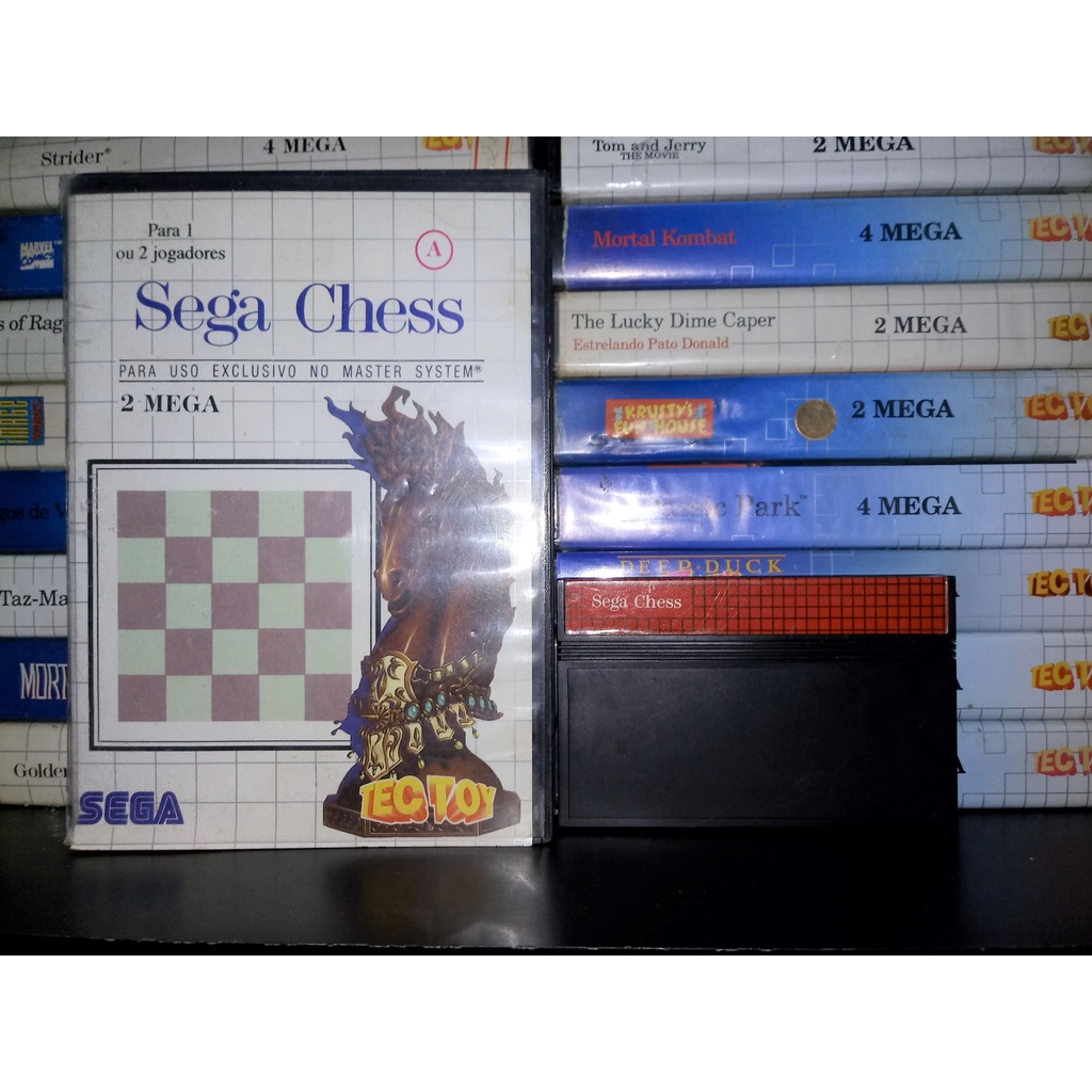 Cartucho - Fita Sega Chess original Master System | Shopee Brasil