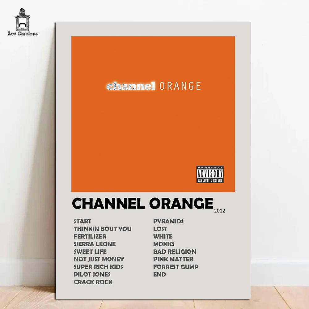 Quadro Placa Decorativa Frank Ocean Channel Orange em MDF 28x20cm ...