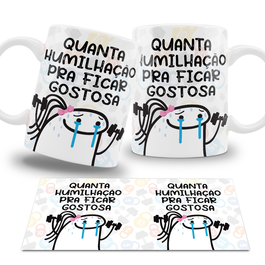 Caneca Personalizada Flork Academia Meme | Shopee Brasil