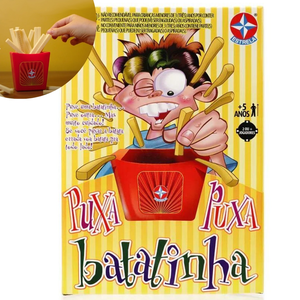 Jogo de Mesa Puxa Puxa Batatinha Jogo da Batata Pula Batatinha Estrela ...