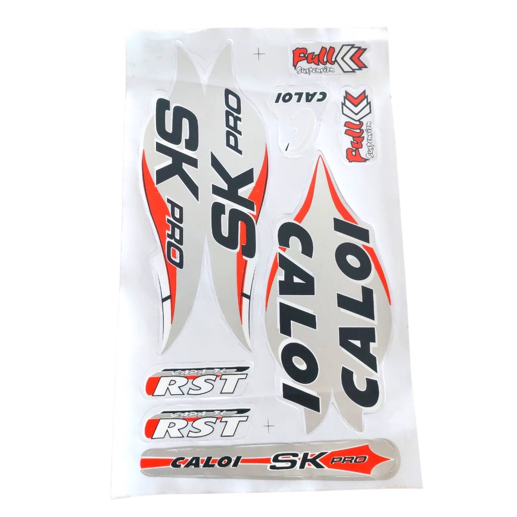 Adesivo Quadro Bicicleta Caloi SK Pro Cartela Completa | Shopee Brasil