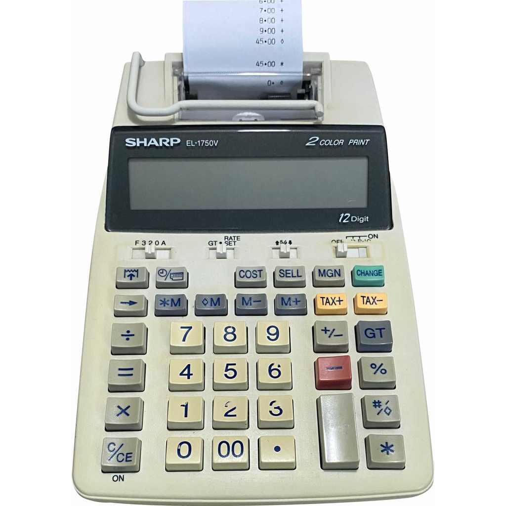 Calculadora Sharp El 1750V Acompanha Fonte - Revisada Semi Nova - Ref ...