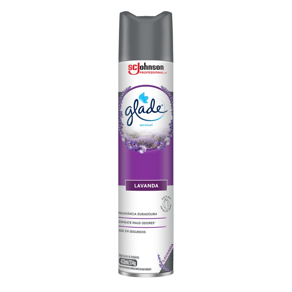 Odorizador de Ambiente Glade Aerossol Lavanda 5 em 1 Professional 432ml | Shopee Brasil