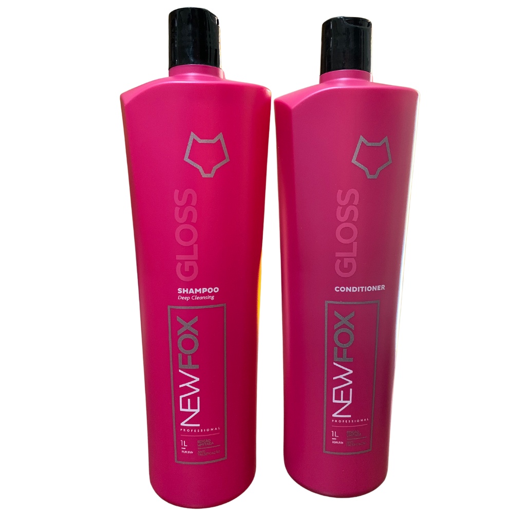 Escova Progressiva Sem Formol New Fox Gloss Kit Com 2x1000ML | Shopee ...