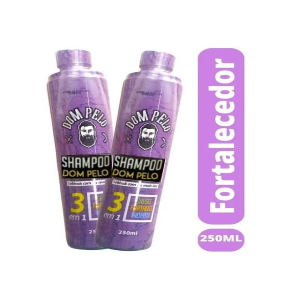 SHAMPOO FORTALECEDOR 3 EM 1 DOM PELO 250ML | Shopee Brasil