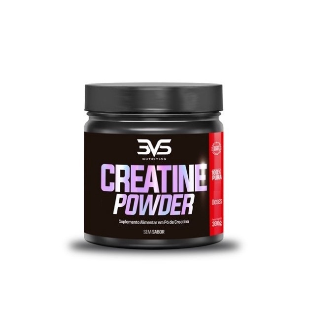 Creatina Monohidratada Power 100 Pura 300g Rende 100 Doses 3vs