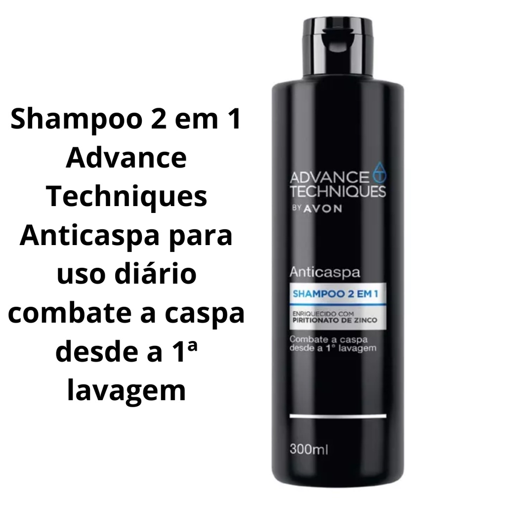 Shampoo Anticaspa 2 em 1 AVON Advance Techniques - 300 ml | Shopee Brasil