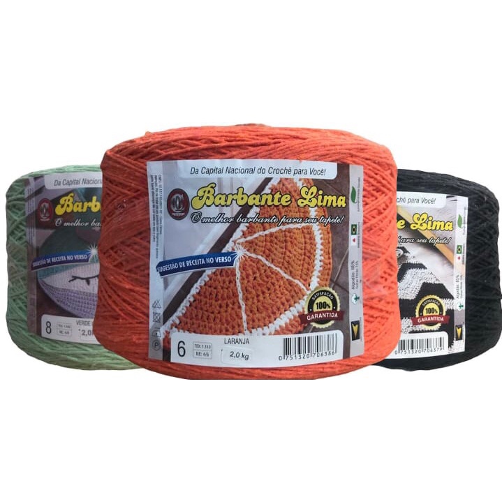 Kit 14 Un Barbante Lima 2kg Colorido e Cru Totalizando (28 Kg) | Shopee ...