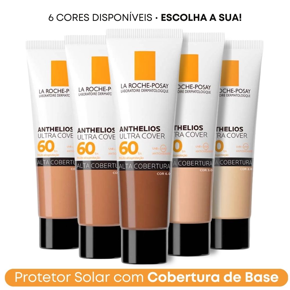 Protetor Solar Anthelios Ultra Cover FPS 60 - Efeito Base com Alta ...