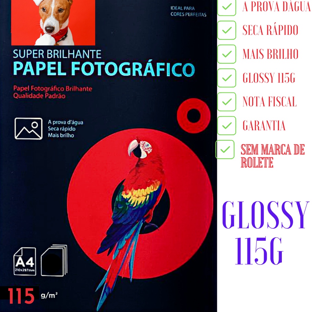 Papel Adesivo Fotografico JOJO 115g | Shopee Brasil