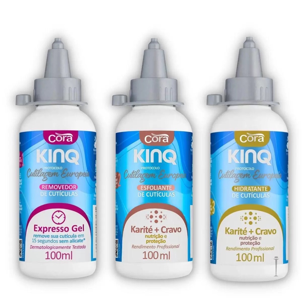 Kit Cutilagem Europeia - Cora (3 produtos) | Shopee Brasil