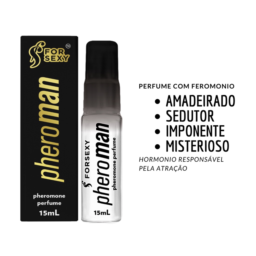 Perfume Afrodisíaco Masculino Phero Man 15ml ForSexy | Shopee Brasil