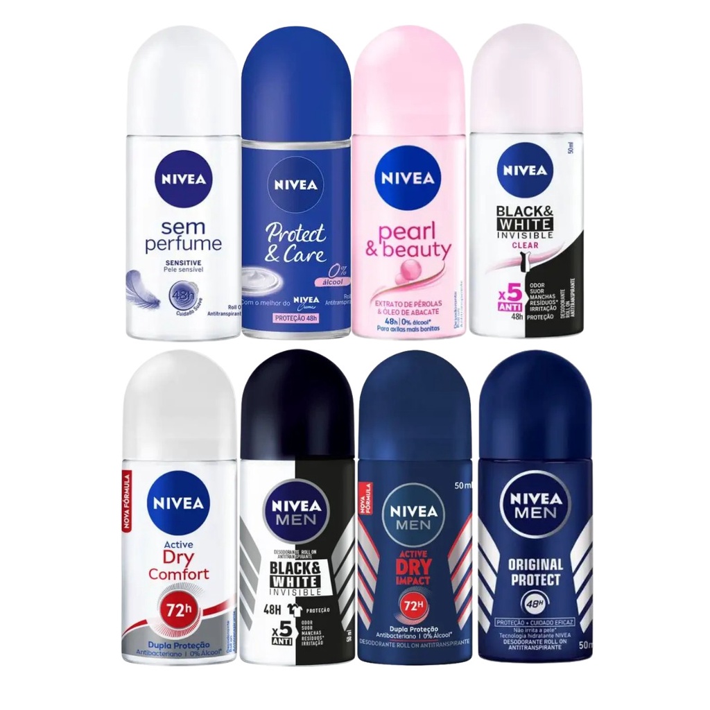 Desodorante Nivea Roll on Antitranspirante 50ml | Shopee Brasil