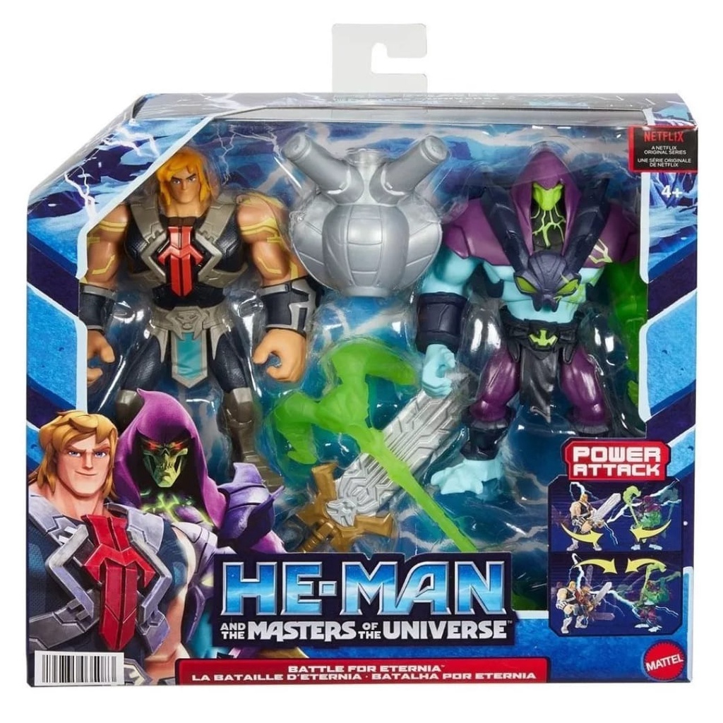 Bonecos He-Man + Esqueleto Pack Batalha por Eternia - Serie Netflix ...