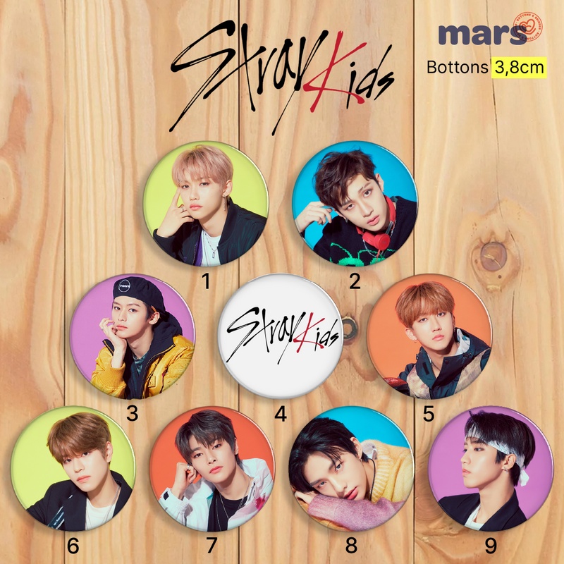 Bottons Stray Kids 3,8cm ou 4,5cm (KPOP) | Shopee Brasil