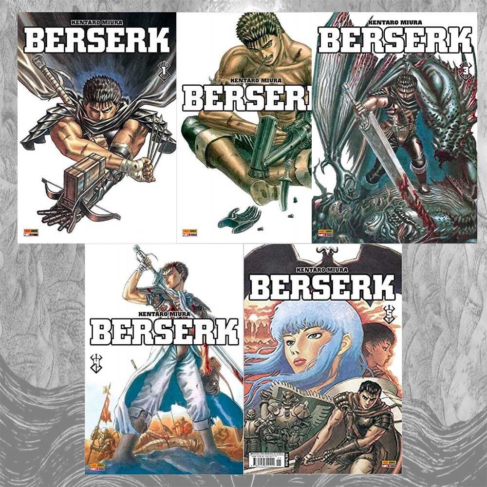 Volume 1 ao 5 Berser Kit Mangá | Shopee Brasil
