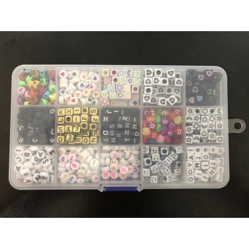 Kit Miçanga de Letras Letrinhas Coloridas | Shopee Brasil