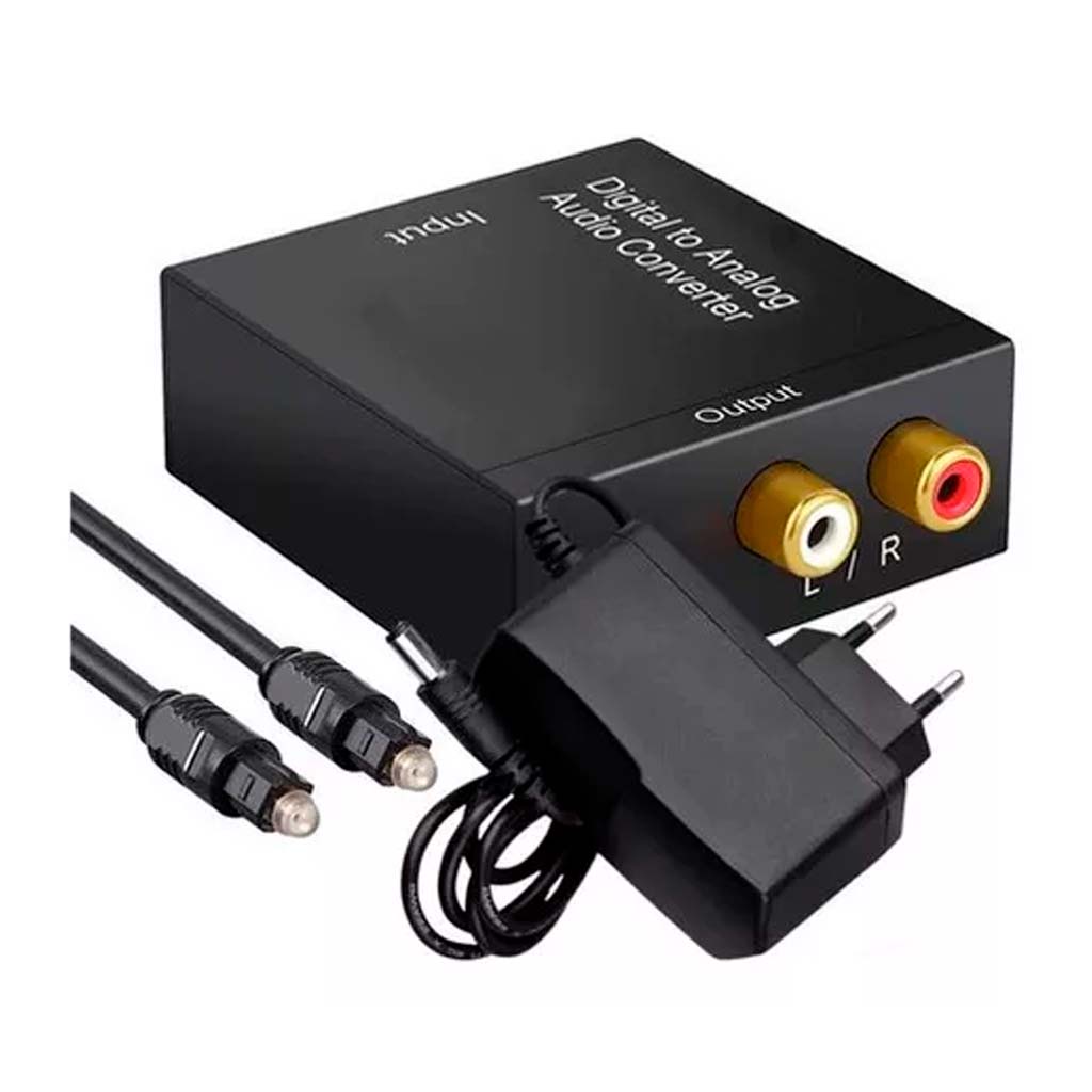 Conversor Audio Digital Optico Rca P2 Auxiliar Home Tv | Shopee Brasil
