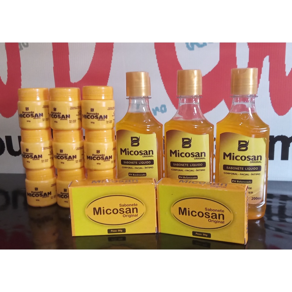 Micosan kit clareador 9 Creme 3 sabonete líquido Intimo 2 Sabonete em ...